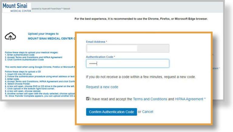 Share Medical Images - Mount Sinai Medical Center